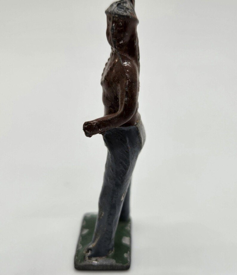 Vintage Lead Native American Indian Figure Toy - Etsy