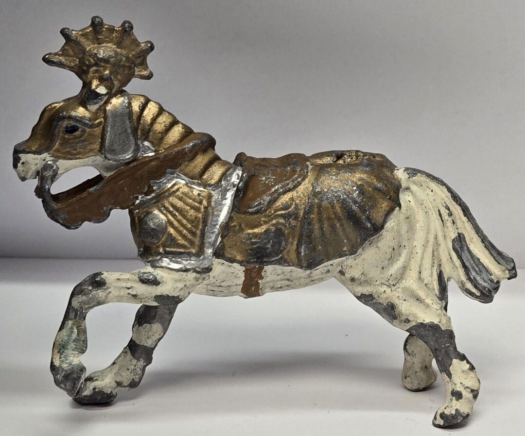 Vintage Lead/metal Toy Horse Maniol Barclay Soldier - Etsy