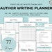 Novel Writing Planner Author Goodnotes Journal for Writers Template ...