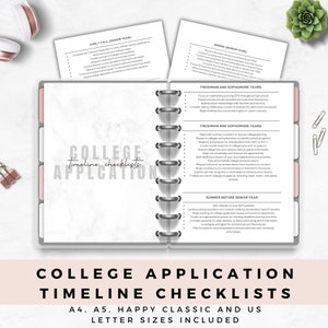 College Application Planner Timeline Printable Checklists for College ...