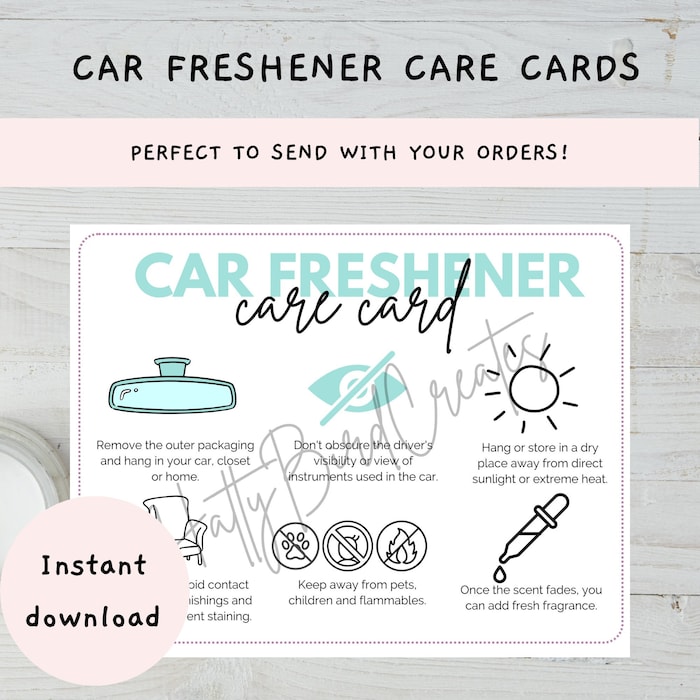 Freshie Card - Etsy