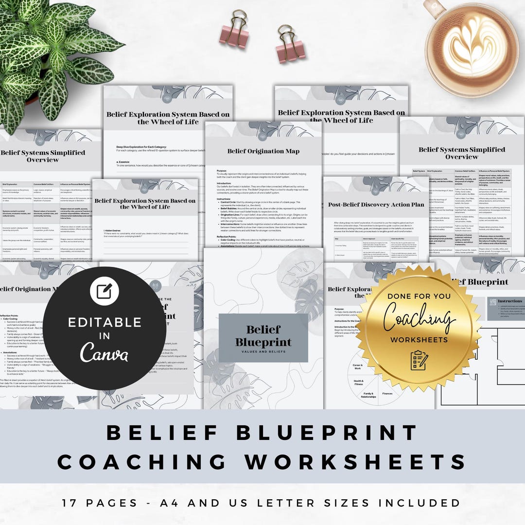 Core Value Worksheet Bundle, Digital Download Worksheets for Therapy ...