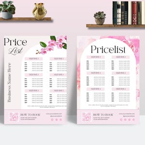 Nail Salon Price List Template, Editable Nail Tech Menu Canva ...