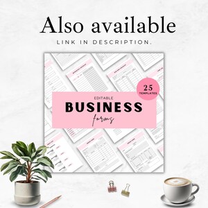 Small Business Form Bundle Editable in Canva, Printable Business ...