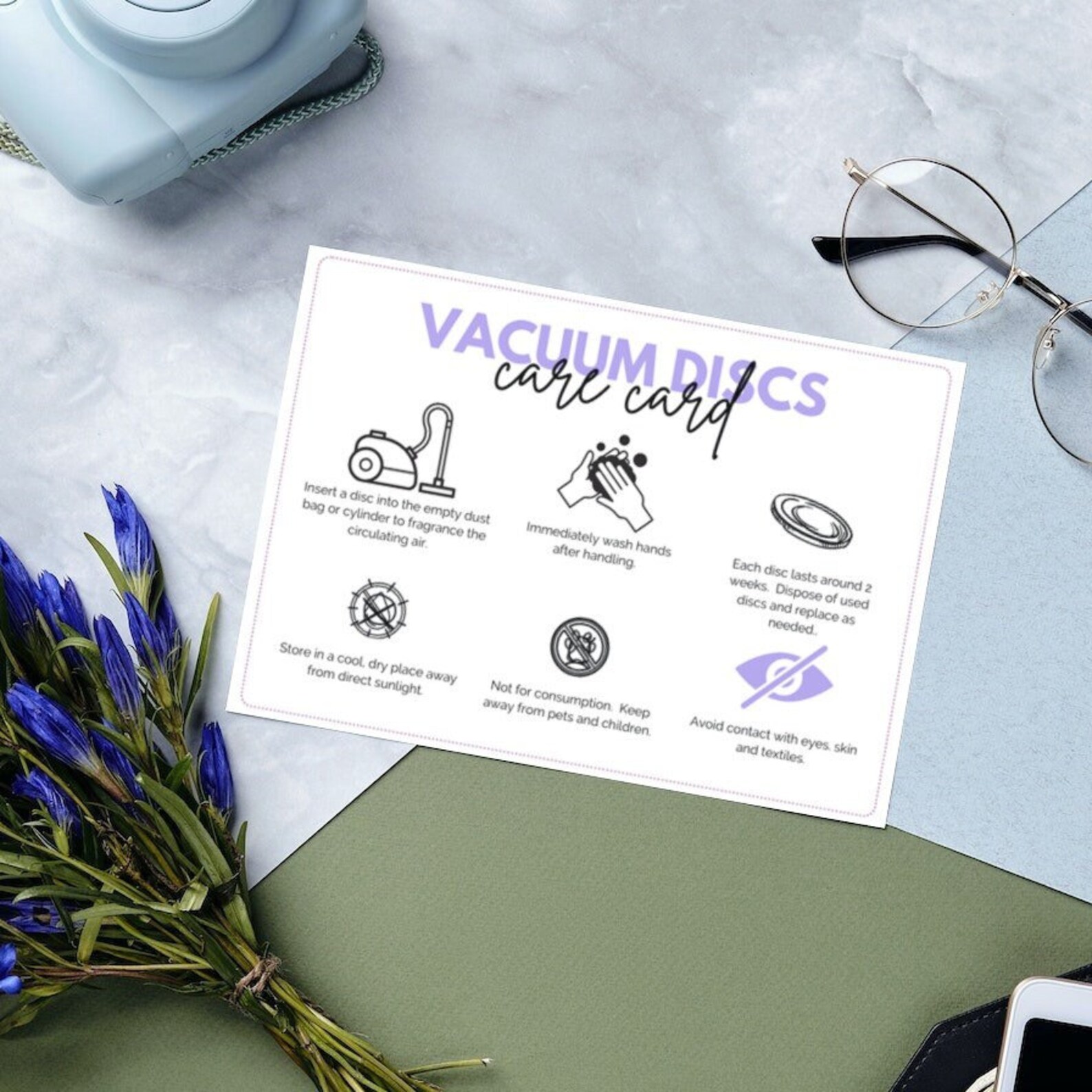 Vacuum Disc Care Card for Vacuum Discs Warning Vacuum Disc - Etsy