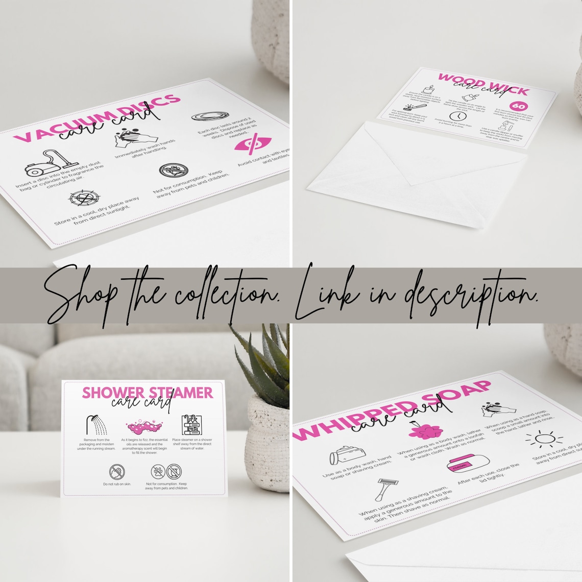 Salt Sizzlers Care Card Printable Safety Guide Simmering Granules ...