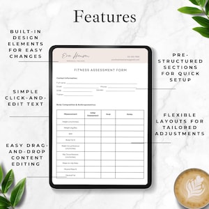 Personal Trainer Client Fitness Assessment Forms Editable Personal ...