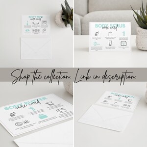 Body Mist Care Card Template Fragrance Mist Instructions Body Spray ...