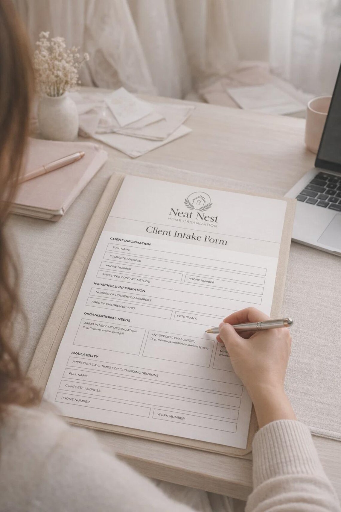 Professional Organizer Form Bundle Home Organizer Template Client ...