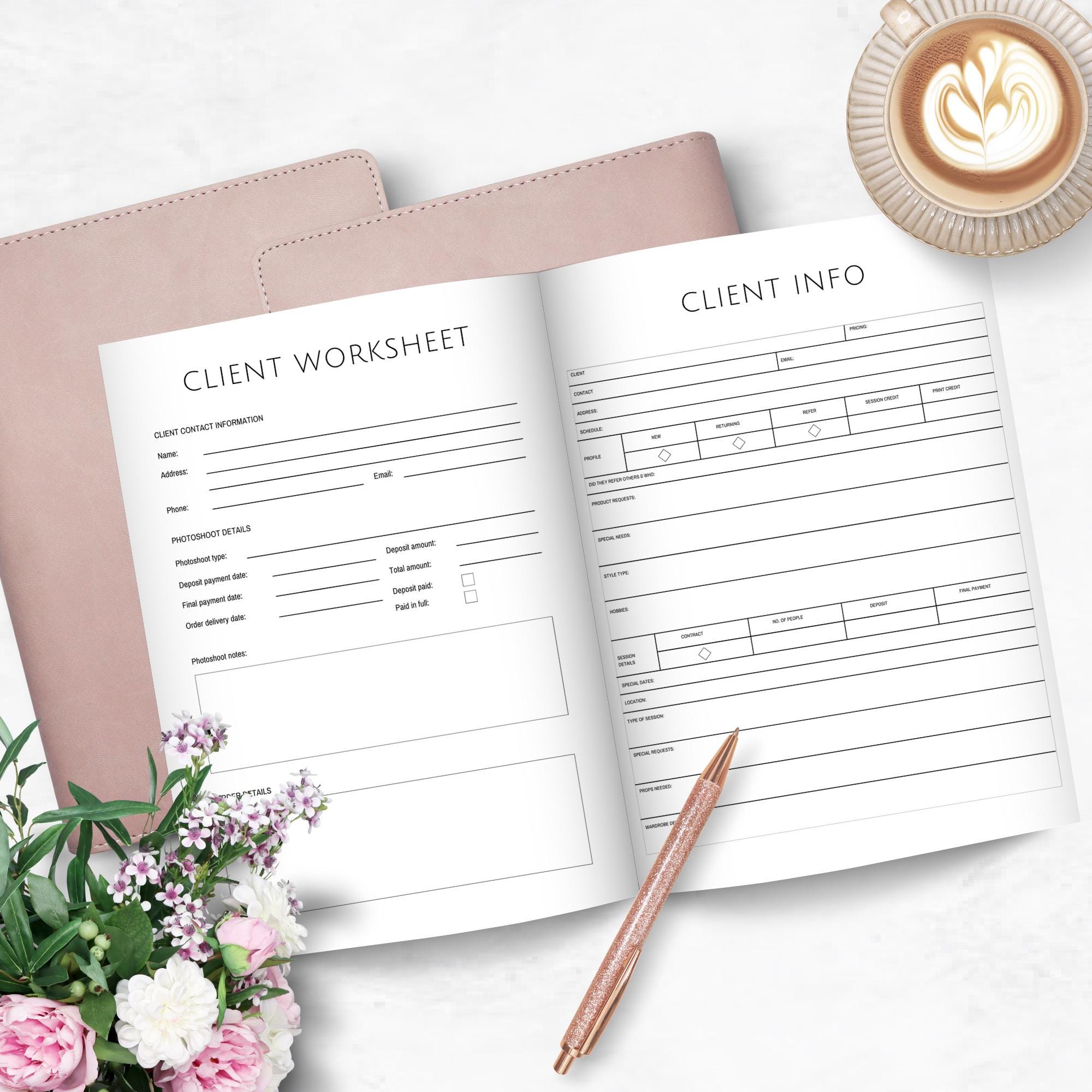 Photography Planner Printable Photographer Session Planner Photography ...