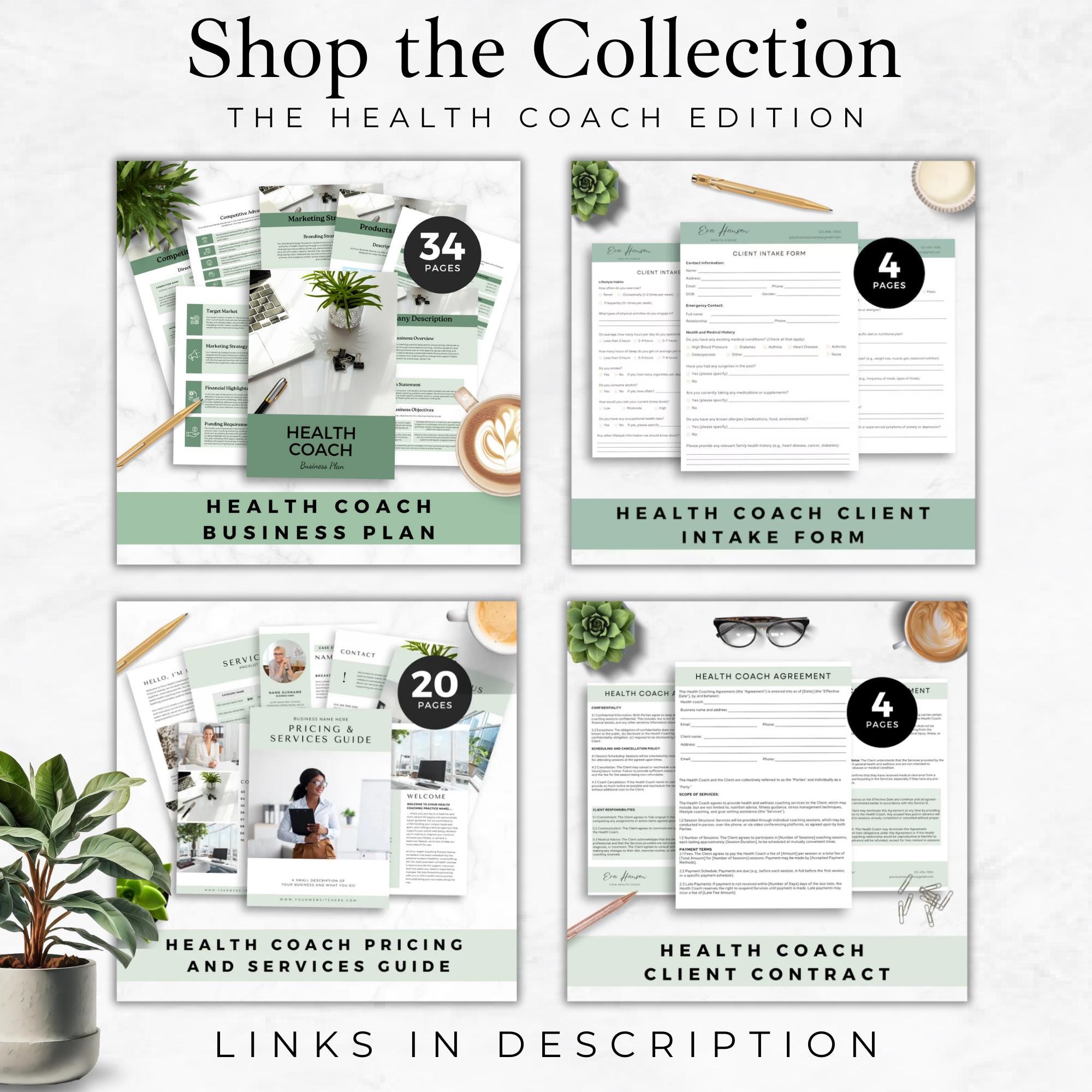 Health Coach Flyer Template Editable Wellness Coach Promotional ...