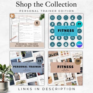 Personal Trainer Workout Plan Template Canva, Editable Fitness Program ...