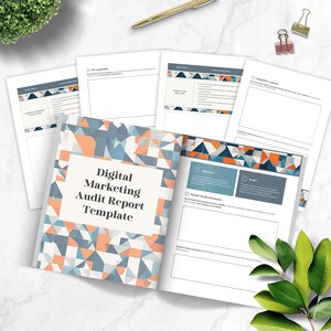 Editable Digital Marketing Audit Report Template Canva Social Media ...
