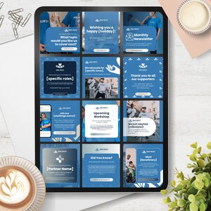 Nonprofit Social Media Post Templates Editable Non Profit Instagram ...
