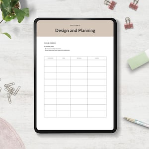 New Home Build Planner New House Renovation Log Bundle Home Management ...