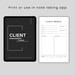 Client Management Planner Small Businesses CRM Tracker Communications ...