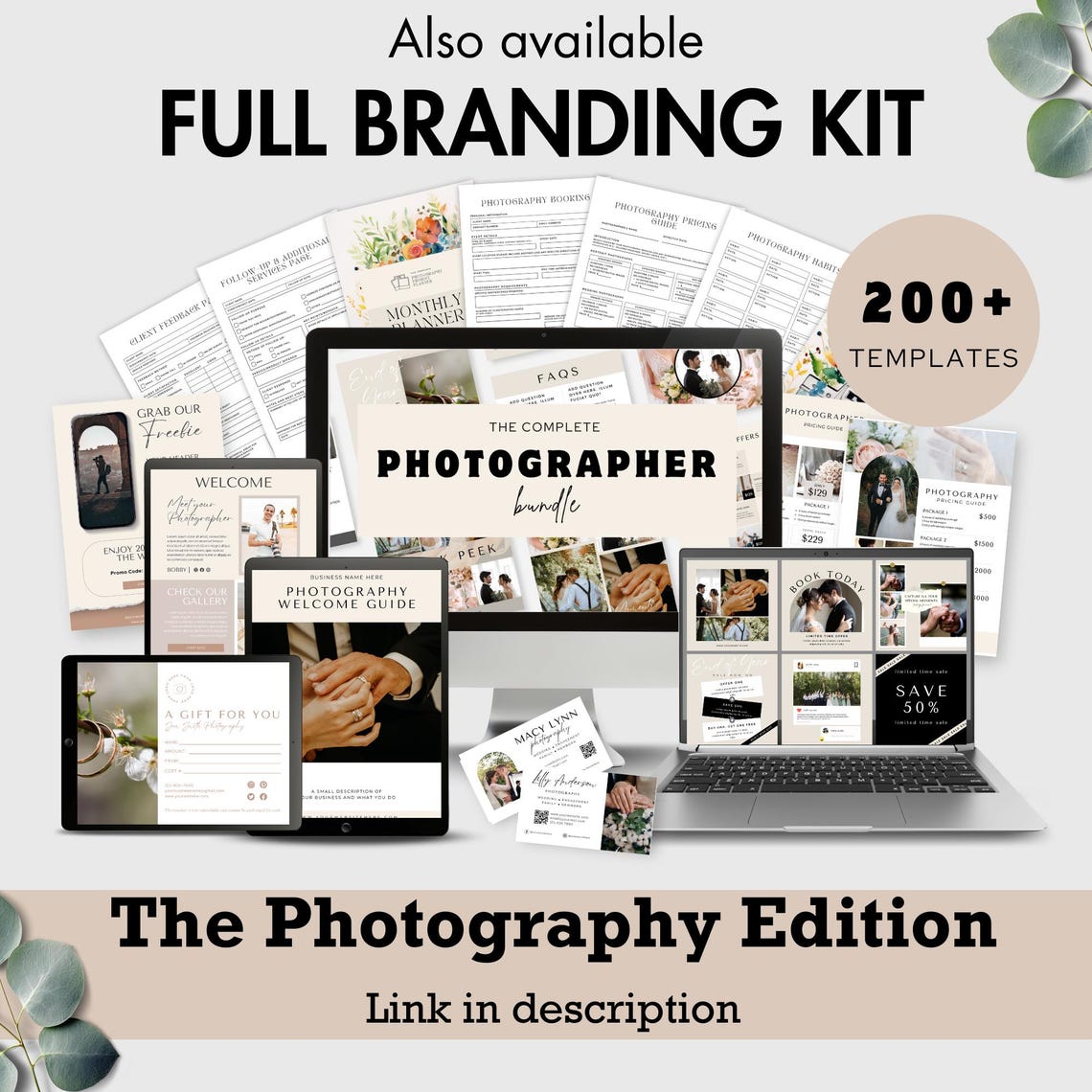 Photography Planner Printable Photographer Session Planner Photography ...