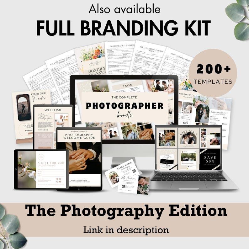 Photography Planner Printable Photographer Session Planner Photography ...