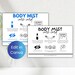 Editable Body Mist Care Card Template for Perfume Instructions ...