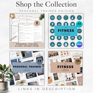 Personal Trainer Client Goal Setting Form Editable Fitness Progress ...