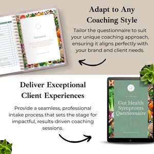 Editable Gut Health Questionnaire Canva Template | Client Intake ...