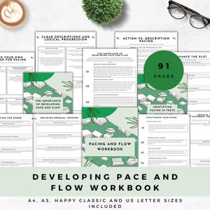 Novel Writing Workbook Pace Development Worksheets for Improving ...
