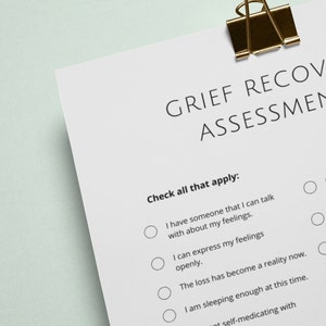 Grief Journal Printable for Mental Health Support, Digital Bereavement ...
