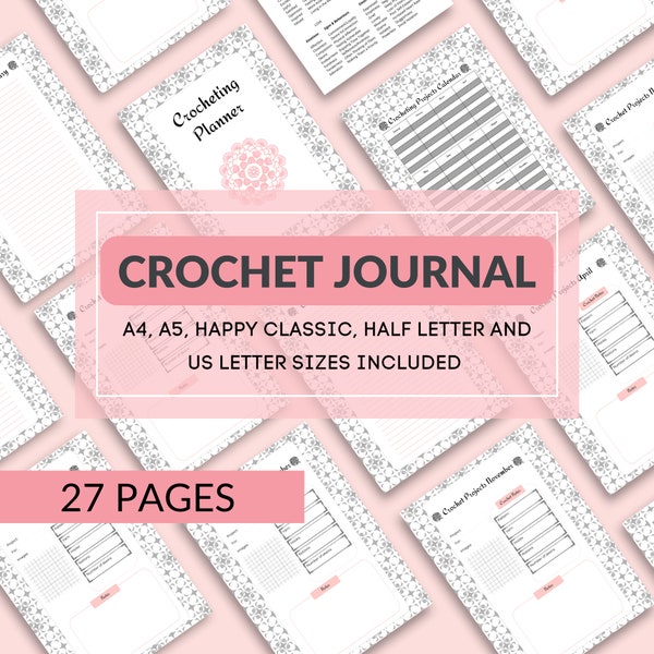 Crochet Project Tracker Printable Handy Reference Sheet for Crochet ...