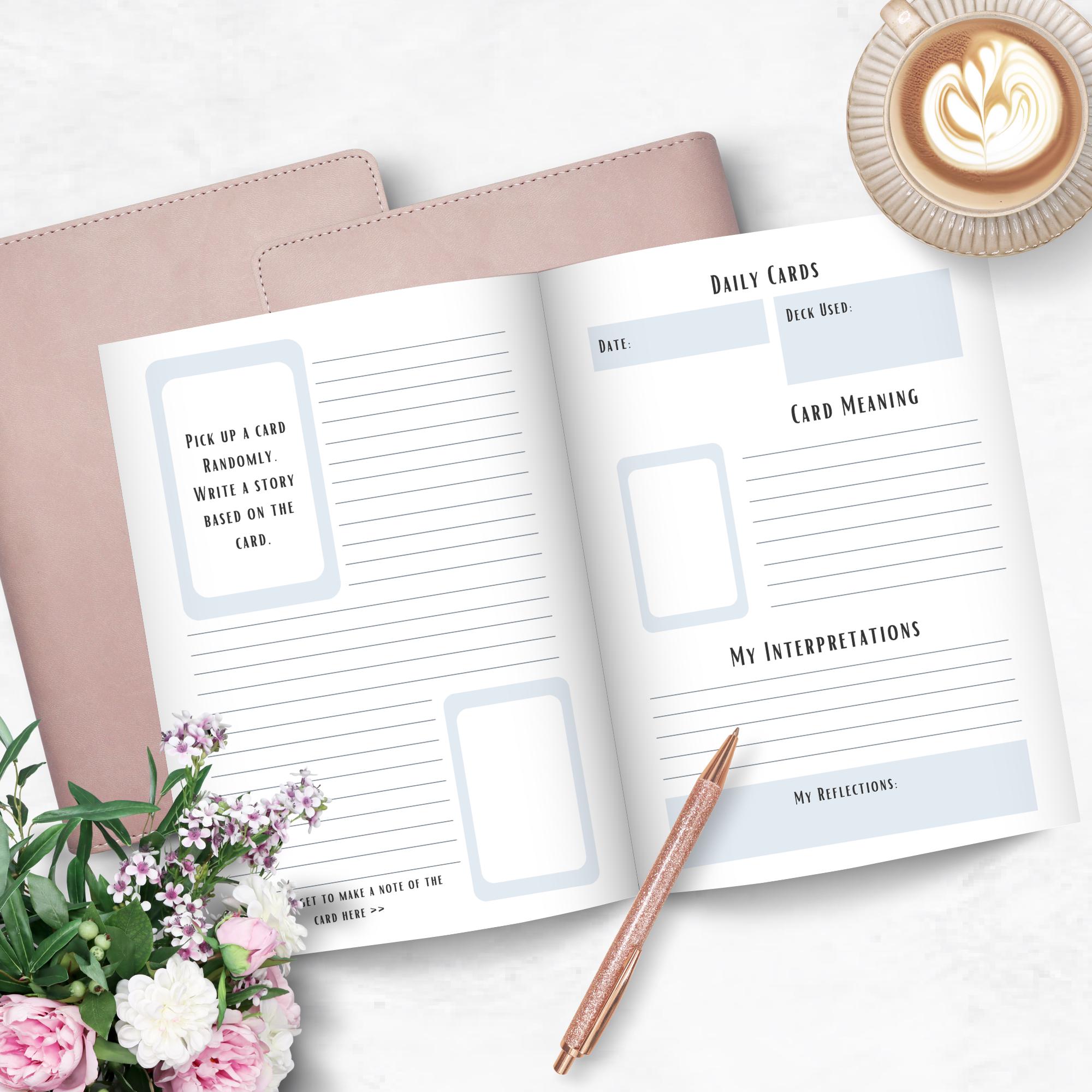 Oracle Journal Printable | Oracle Card Journal for Daily Readings ...
