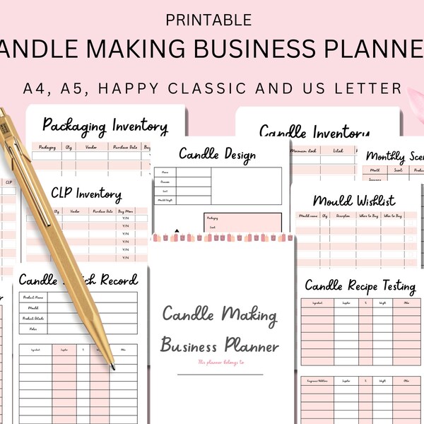 Candle Batch Sheet - Etsy