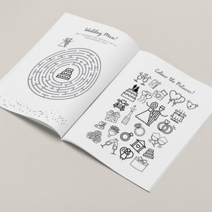 Printable Kids Wedding Activity Pack for Children Wedding Coloring Book ...