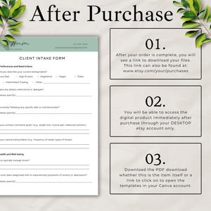 Health Coach Client Intake Form Template Editable Client Onboarding ...