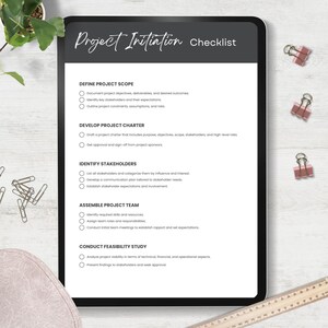 Project Management Checklist Bundle Project Planning Planner Printable ...