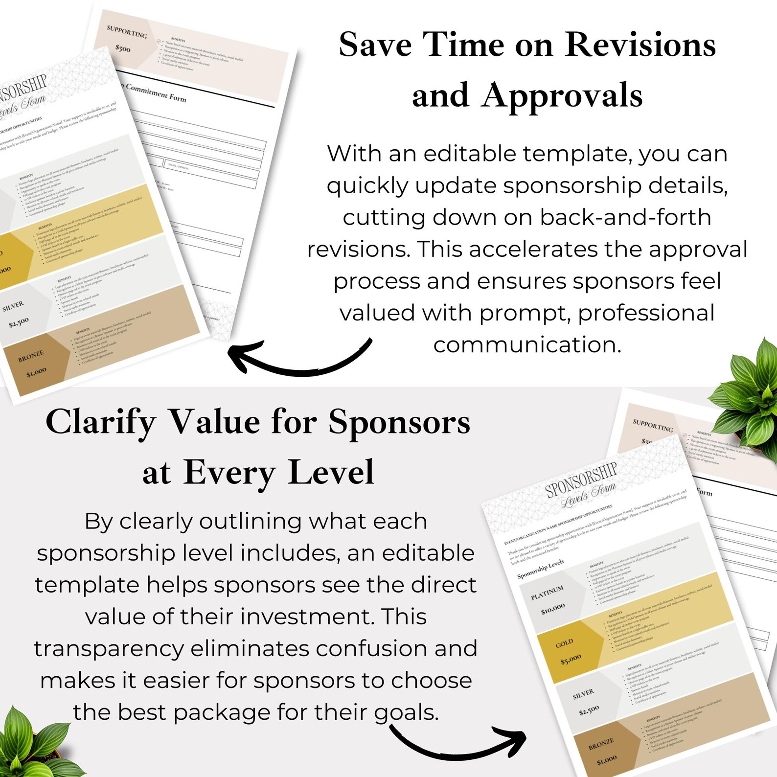 Sponsorship Level Flyer Template Printable Club Sponsorship Proposal ...