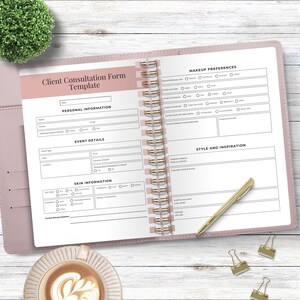 Makeup Artist Planner Templates MUA Scheduling Calendar Cosmetologist ...