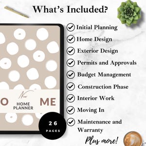 New Home Build Planner New House Renovation Log Bundle Home Management ...