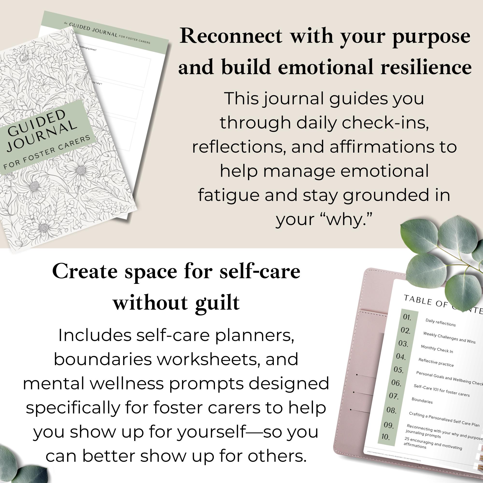 Foster Carer Journal: Printable Daily Log, Foster Care Diary, Life ...