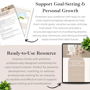 Editable Vision Board Template for Coaches, Career & Life Vision ...