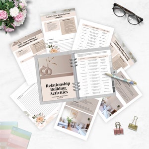 Couples Therapy Worksheet Bundle Relationship Coach Workbook Printable ...