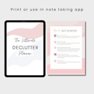 Declutter Checklist Decluttering Planner for Decluttering Projects Printable Decluttering ...