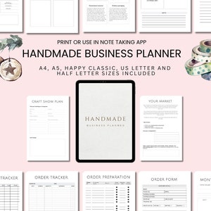 Handmade Business Planner Craft Planner for Handmade Craft Journal for ...