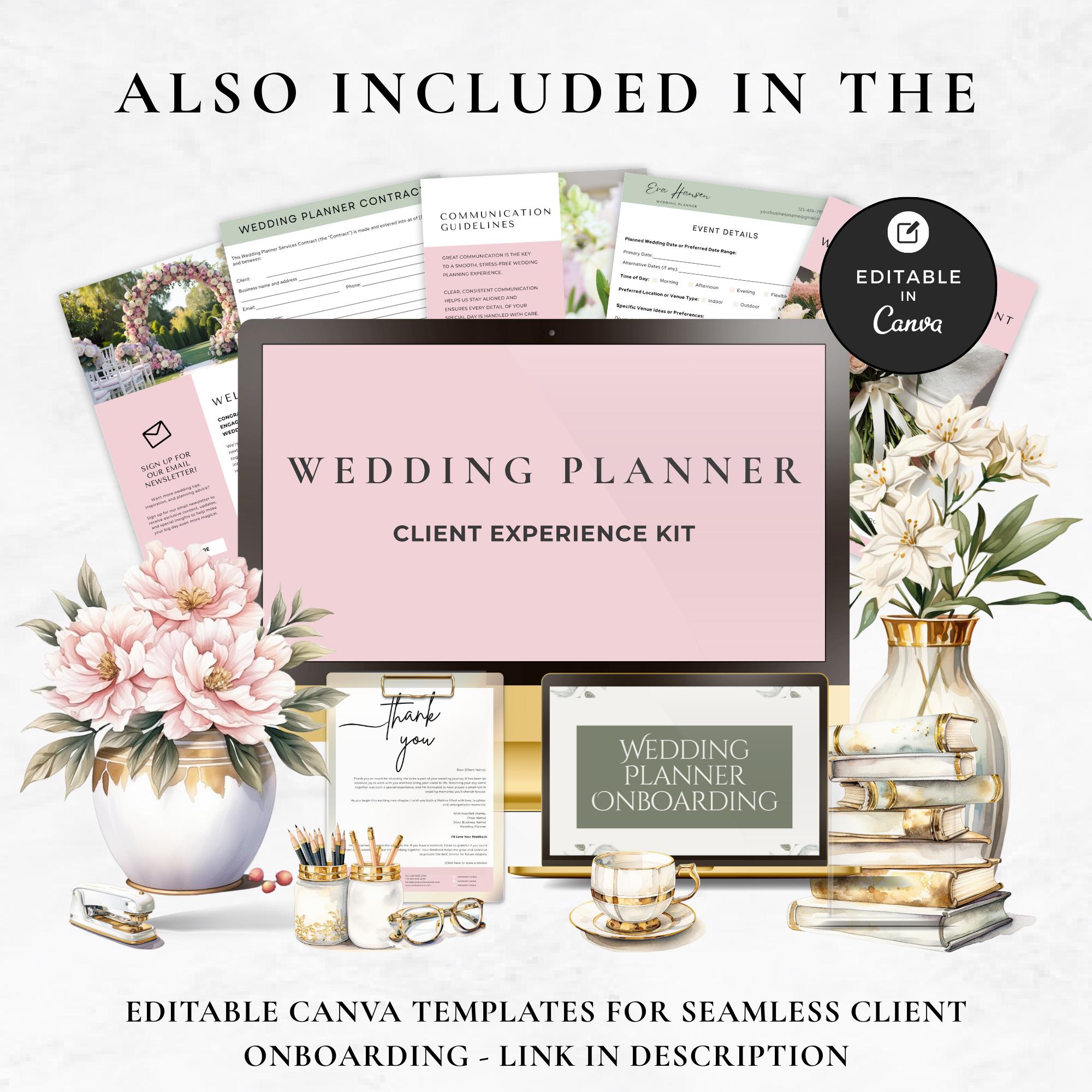 Wedding Planner Questionnaire Template Wedding Client Onboarding ...