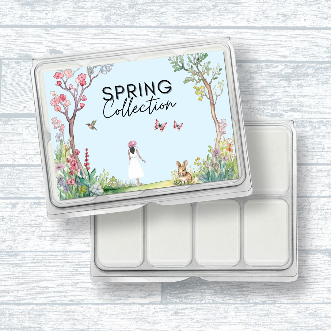 Wax Melt Box Sticker Spring Collection Label Sample Box Sticker ...