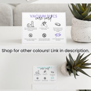 Vacuum Disc Care Card for Vacuum Discs Warning Vacuum Disc - Etsy