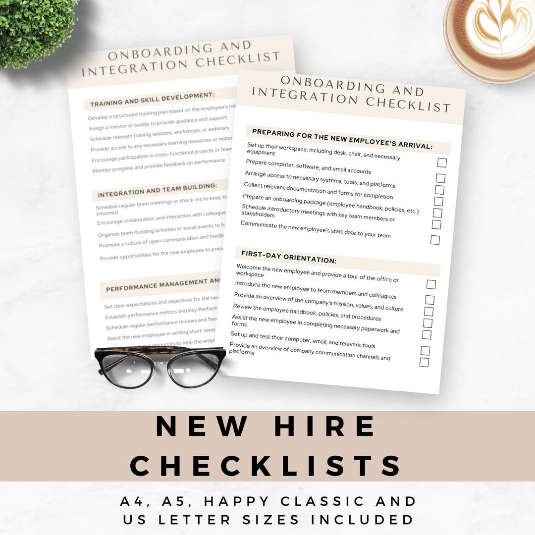 New Hire Checklist Template Printable Employee Onboarding Checklist ...