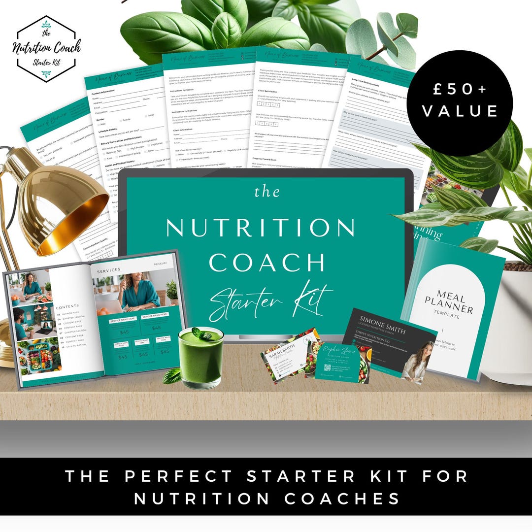 Nutrition Coach Business Startup Toolkit Bundle Wellness Coaching ...