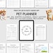 Pet Health Record for Pets, Printable Vaccination Tracker, Pet Care ...