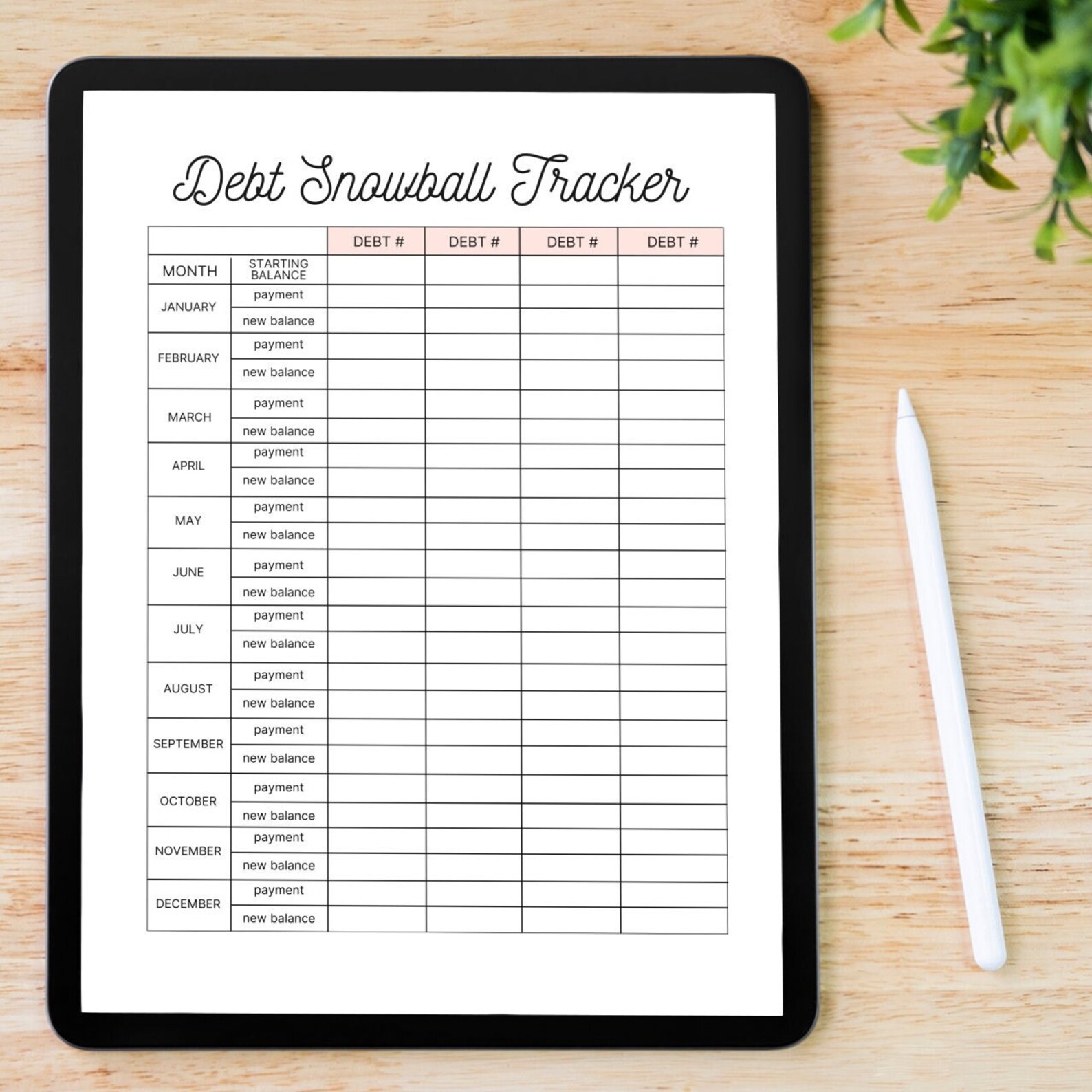 Budget Planner Printable Finance Planner Digital Budgeting Journal for ...