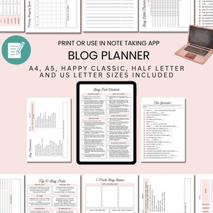 Blog Post Planner Printable for Content Creators With Blog Post ...