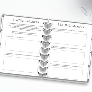 Anxiety Journal, Printable Mental Health Workbook, Guided Therapy ...